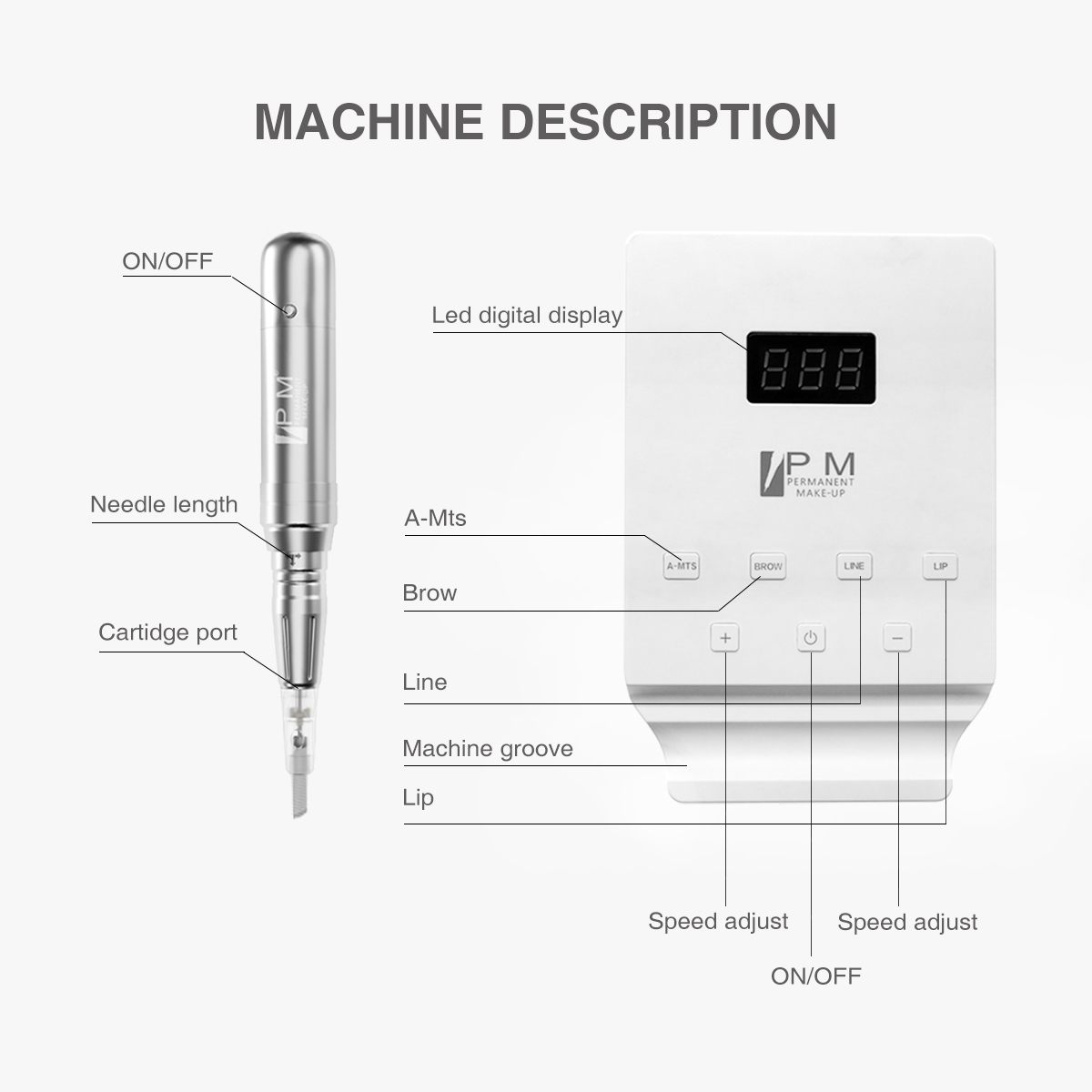 Intelligent Digital Permanent Makeup Machine System - pm-makeup